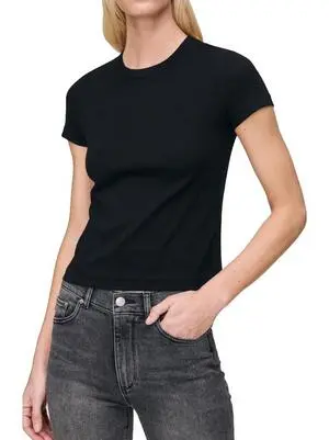 DL1961 Fitted Cotton T-shirt - Black