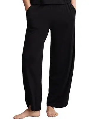 BAREFOOT DREAMS Jersey Crop Wide Leg Pants