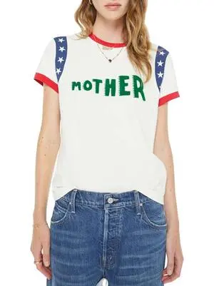 MOTHER The Boxy Goodie Graphic T-shirt - Mother Stars