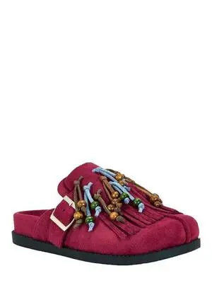 AZALEA WANG Abeille Clog - Burgundy