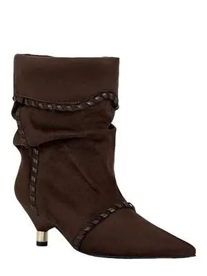 AZALEA WANG Wink Slouch Pointed Toe Boot - Brown