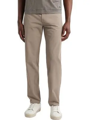 Emporio Armani Techno Five-pocket Straight Leg Stretch Twill Pants - Solid Light/pastel Beige