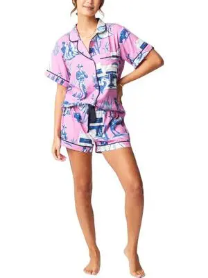 KATIE KIME Marfa Toile Shorts Set - Pink