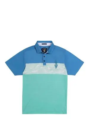 BAJA LLAMA 4 Fingersswingers Performance Polo - Green