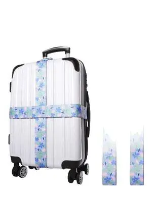 Disney Stitch Tropical Luggage Strap Set - Blue