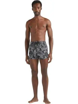 Vilebrequin Poulpes Printed Short Swim Shorts - Noir