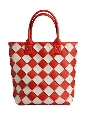 BOTTEGA  VENETA Bottega Veneta Medium Cabat Tote - Poppy/mist