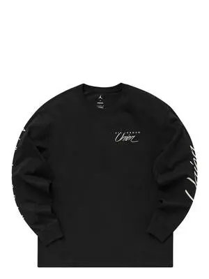 JORDAN X Union Long-sleeve T-shirt - Black