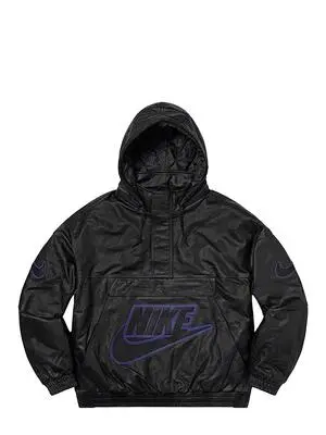 Supreme X Nike Leather Anorak - Black