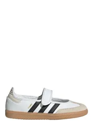 Adidas Samba Jane J Alumina Gum Sneakers - White
