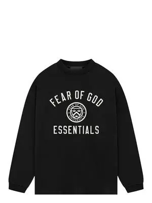 Fear Of God Essentials Jersey Long-sleeve Tee - Black