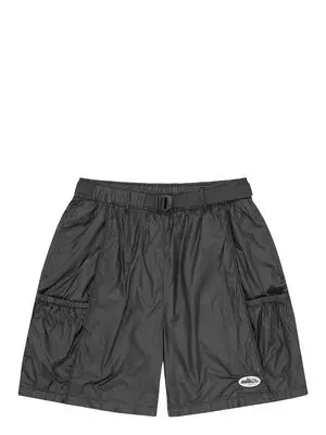 CORTEIZ Alcatraz Nylon Patch Shorts - Black