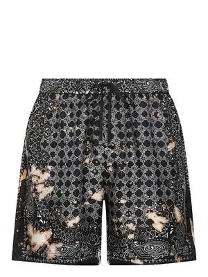 Amiri Bleach Bandana Short - Black