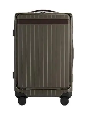 CARL FRIEDRIK The Carry-on X 4-wheel Polycarbonate Suitcase 56cm - Dark Olive/chocolate