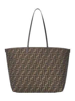 Fendi Large Roll Shopper Bag - Brown