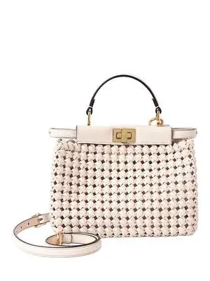 Fendi Peekaboo Mini Handbag - White