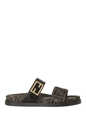 Fendi FF Baguette Slides Multicolour