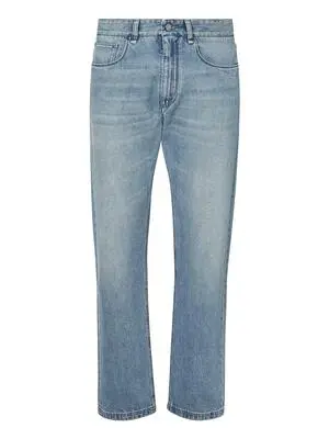 Fendi Slim-fit Straight-cut Jeans - Blue