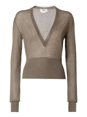 Fendi Long-sleeved Jumper - Grey
