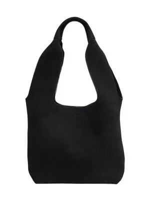 Veronica Beard Sling Suede Shoulder Bag - Black