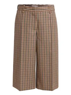 JIL SANDER Straight-leg Bermuda Shorts - Hazelnut Mouline