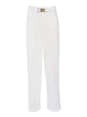 Max Mara Neottia Belted Trousers - White