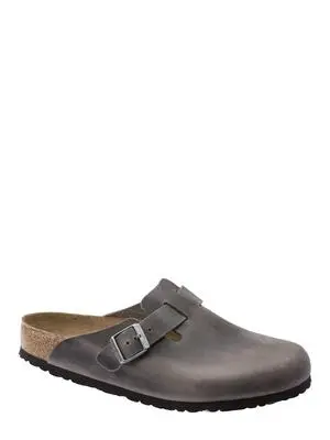 BIRKENSTOCK Boston Soft Footbed Clogs - Iron