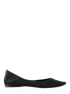 Saint Laurent Lou Satin Ballerinas - Black