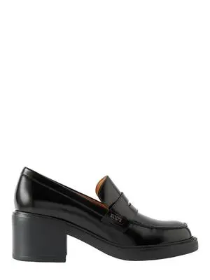 TOD'S Gomma Leather Loafers - Black