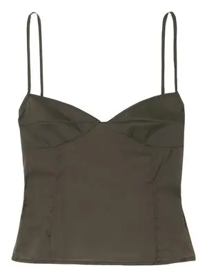 ST. AGNI Organza Camisole - Brown