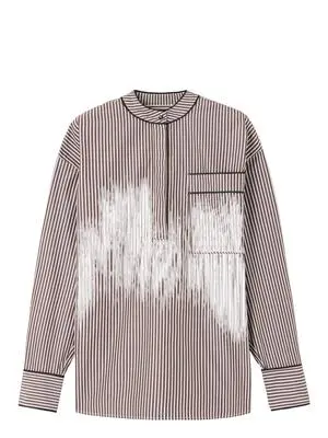 Loulou De Saison Verna Striped Cotton-poplin Shirt - Multi