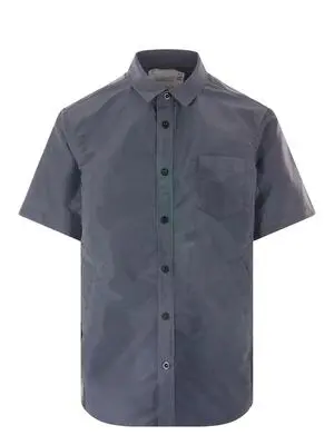 Sacai Short-sleeved Twill Shirt - Grey