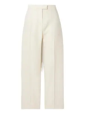 Khaite Callen Straight-leg Pants - Cream