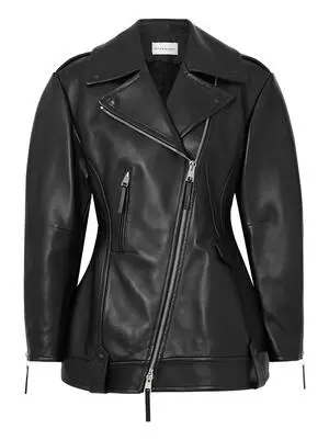 Givenchy Leather Mini Dress - Black