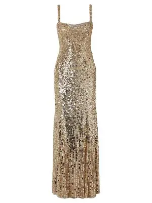 Jenny Packham Mirabeau Embellished Tulle Gown - Gold