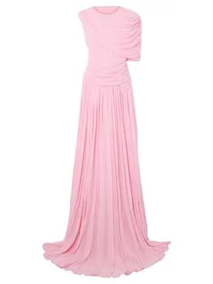 Giambattista Valli Asymmetric Draped Jersey Gown - Pink