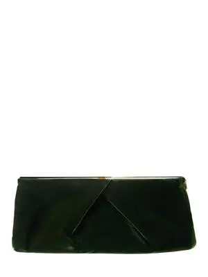 Dries Van Noten Velvet Clutch - Green