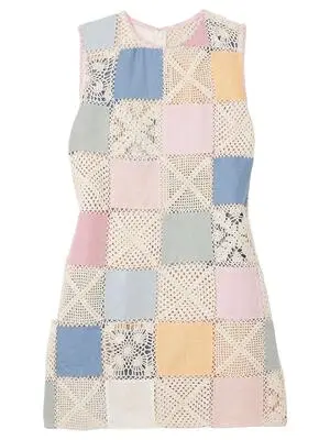 Alix Of Bohemia Vita Sorbet Patchwork Mini Dress - Multi