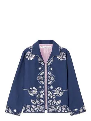 ALIX OF BOHEMIA ALIX OF BOHEMIA Francis Harbor Embroidered Silk Jacket