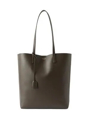 Saint Laurent Large Leather Tote - Green
