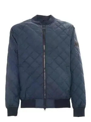 BARBOUR INTERNATIONAL Harfell Quilted Bomber Jacket - Blue