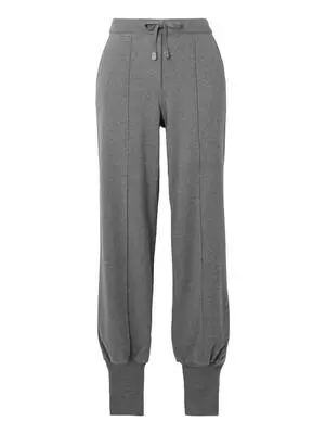 TOM FORD Cotton-jersey Tapered Track Pants - Gray