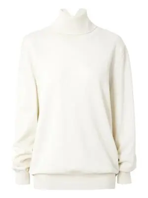 JIL SANDER Wool Turtleneck Sweater - Neutrals