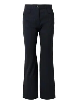 Acne Studios Pinstriped Crepe Straight-leg Trousers - Blue