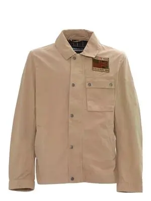 Barbour Patch-Pocket Cotton Jacket Neutrals