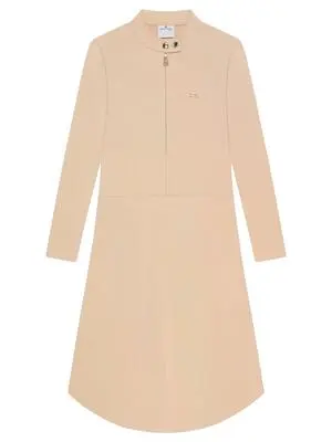 COURREGES Zippered-collar Dress - Neutrals