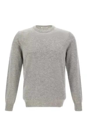 KANGRA Ribbed Crew-neck Sweater - Grey