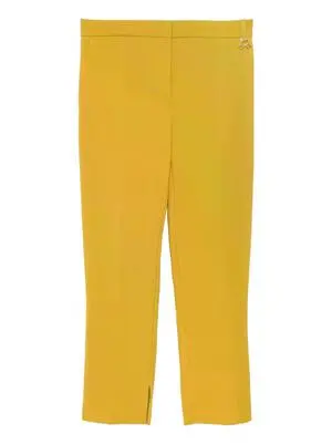 Elisabetta Franchi Crêpe Trousers - Yellow
