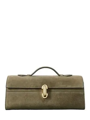 SAVETTE Slim Symmetry Pochette Suede Tote