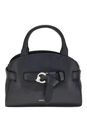COCCINELLE Sabine Buckle-detail Top-handle Tote - Black